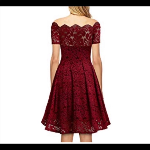 Missmay Dresses Lace Boat Neck Cocktail Formal Dress Poshmark